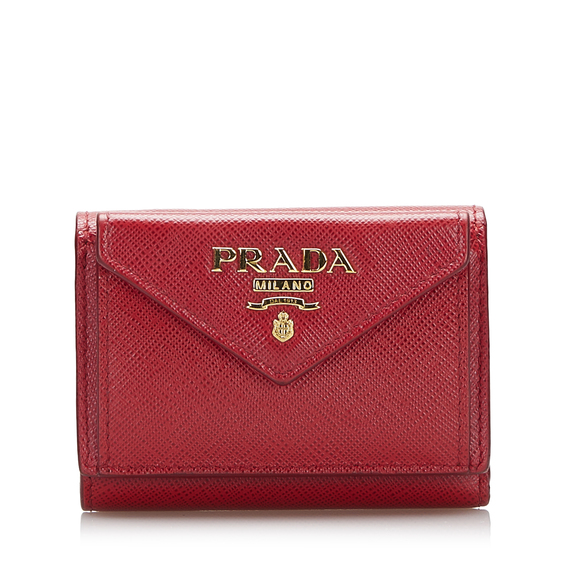Prada | Bags | Prada Saffiano Compact Wallet Small Wallets | Poshmark